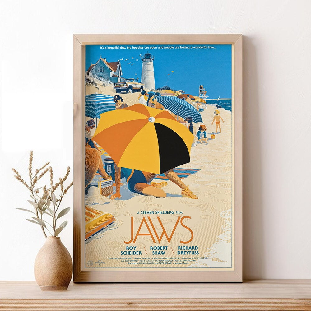 Poster JAWS Mondo Poster , Classic Movie Poster , Wall Art, Home Decor ...