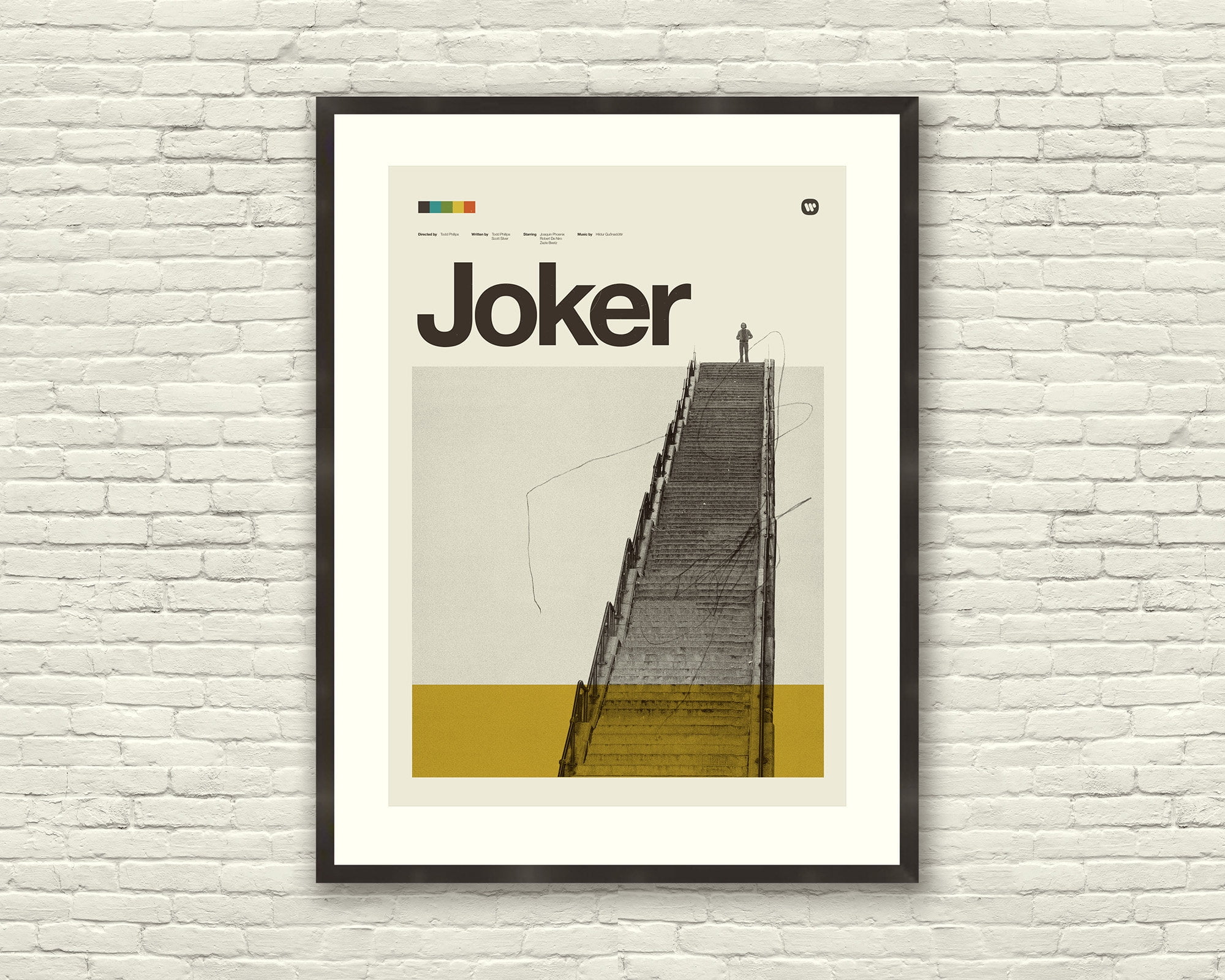 Poster JOKER Art Print Poster, Stairs, Joaquin Phoenix, Lithograph Art ...