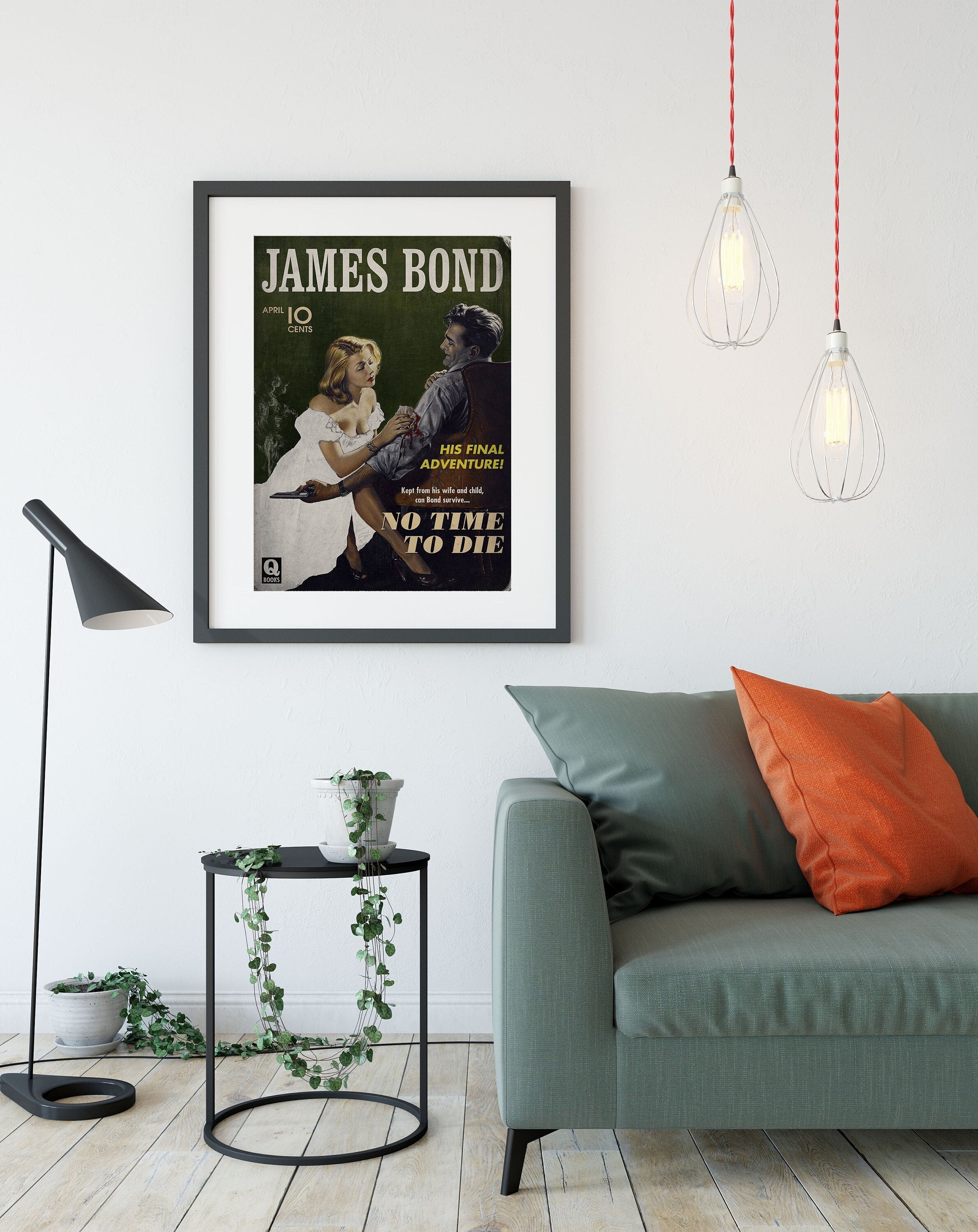 Poster James Bond 007 Inspired - No Time To Die - Vintage style Pulp ...