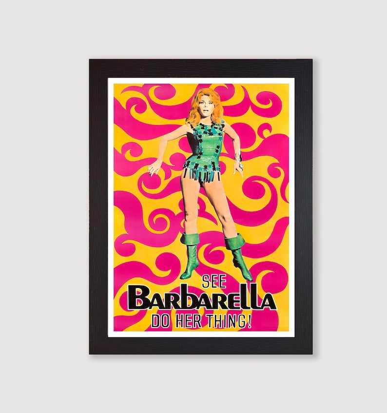 Poster Jane Fonda Barbarella D Psychedelic Movie Poster Cult Classic ...