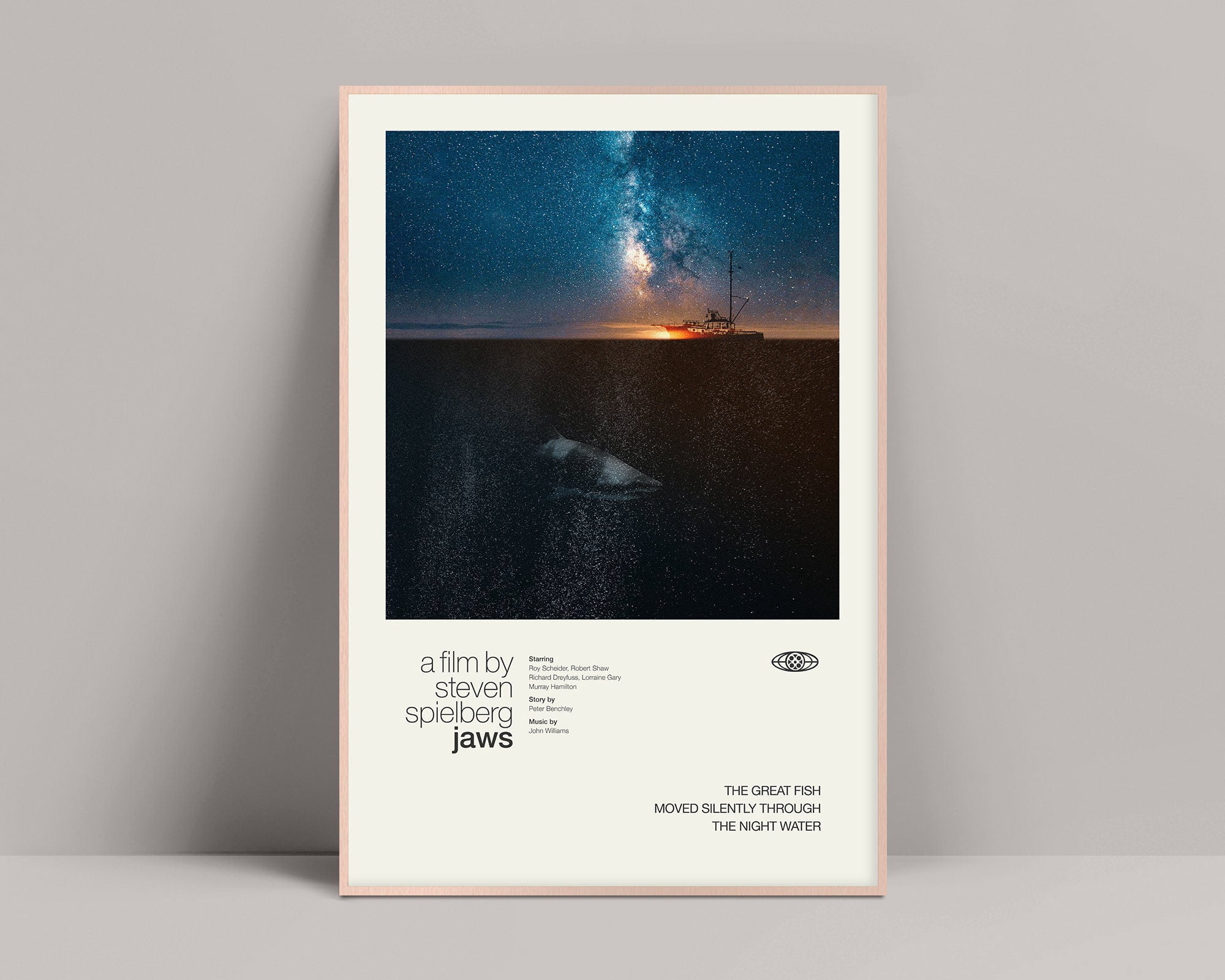 Poster Jaws Movie - Minimalist Poster , Jaws Movie Poster , Jaws Print ...