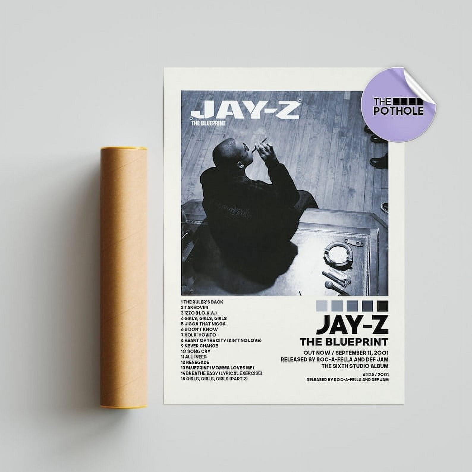 Poster Jay Z Poster / The Blueprint Poster , Album Cover Poster Poster ...