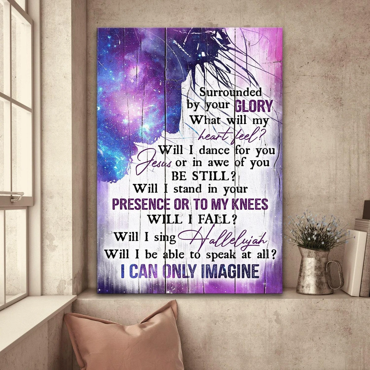 Poster Jesus - The Beautiful Galaxy - I Can Only Imagine - Portrait, P ...