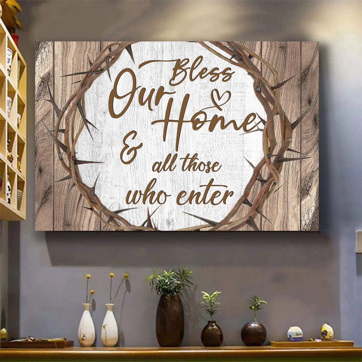 Poster Jesus - Bless Our Home And All Those Who Enter - Quote Only ...