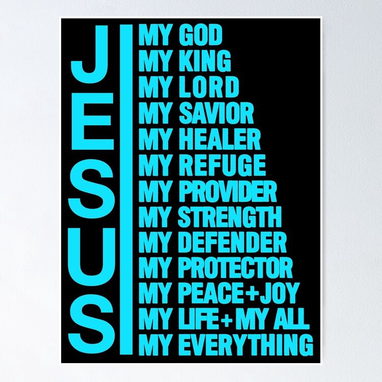 Poster Jesus Is My God Poster - No Framed, Vintage Wall Art, Hot Trend ...