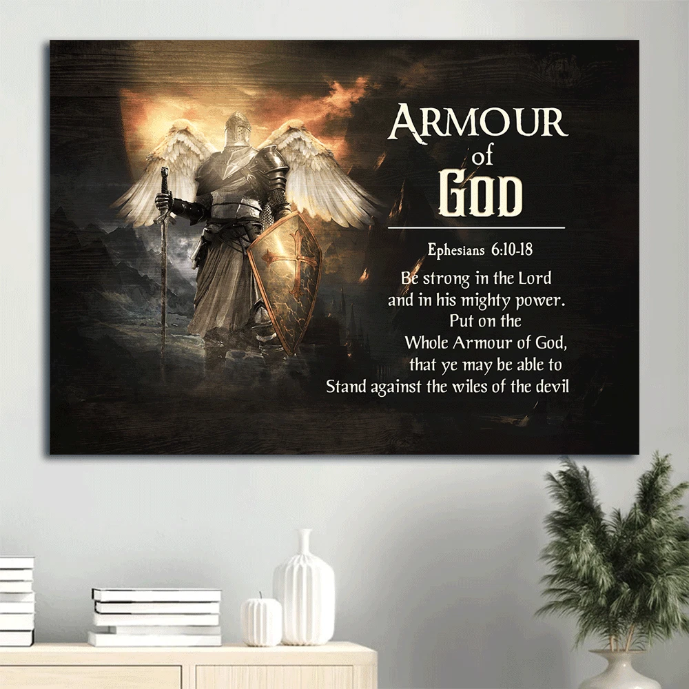 Poster Jesus Landscape, - Armour Of God, The Knight With Wings, Warrio ...