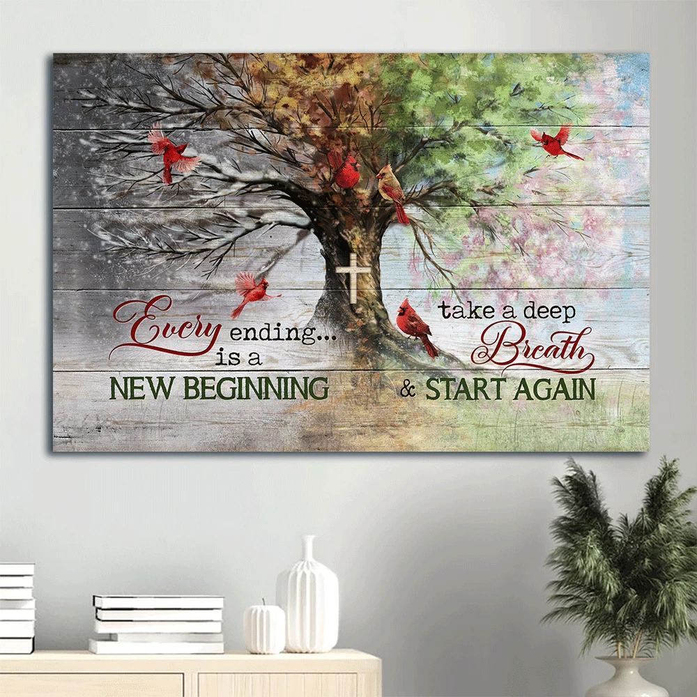 Poster Jesus Landscape, - Red Cardinal Landscape , , Chris... Wall Art ...