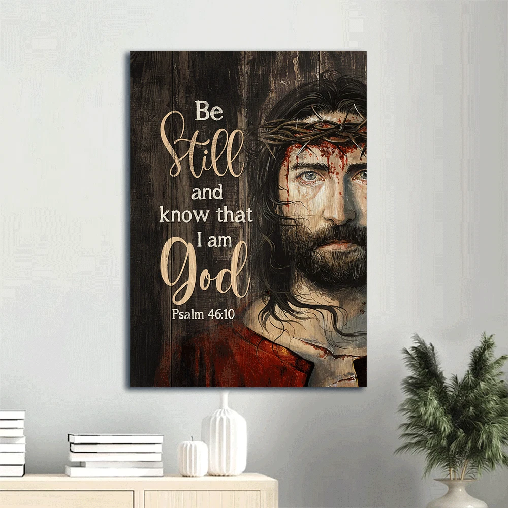 Poster Jesus Portrait- Amazing Jesus Paintingcrown Of Thornrawin ...