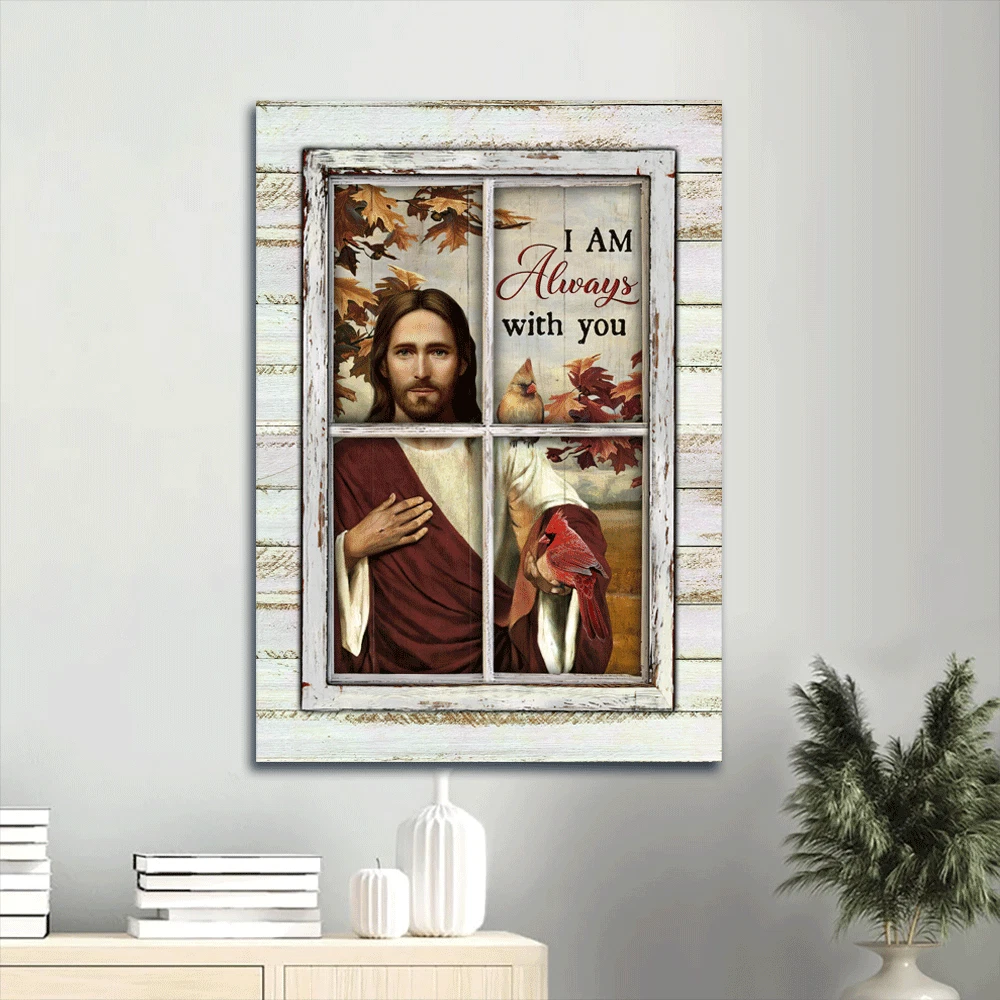 Poster Jesus Portrait- Autumn Season, Abstract Jesus Painting ...