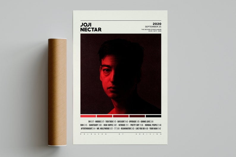 POSTER Joji Posters | Nectar Poster | Joji Tracklist Album Cover Poster ...