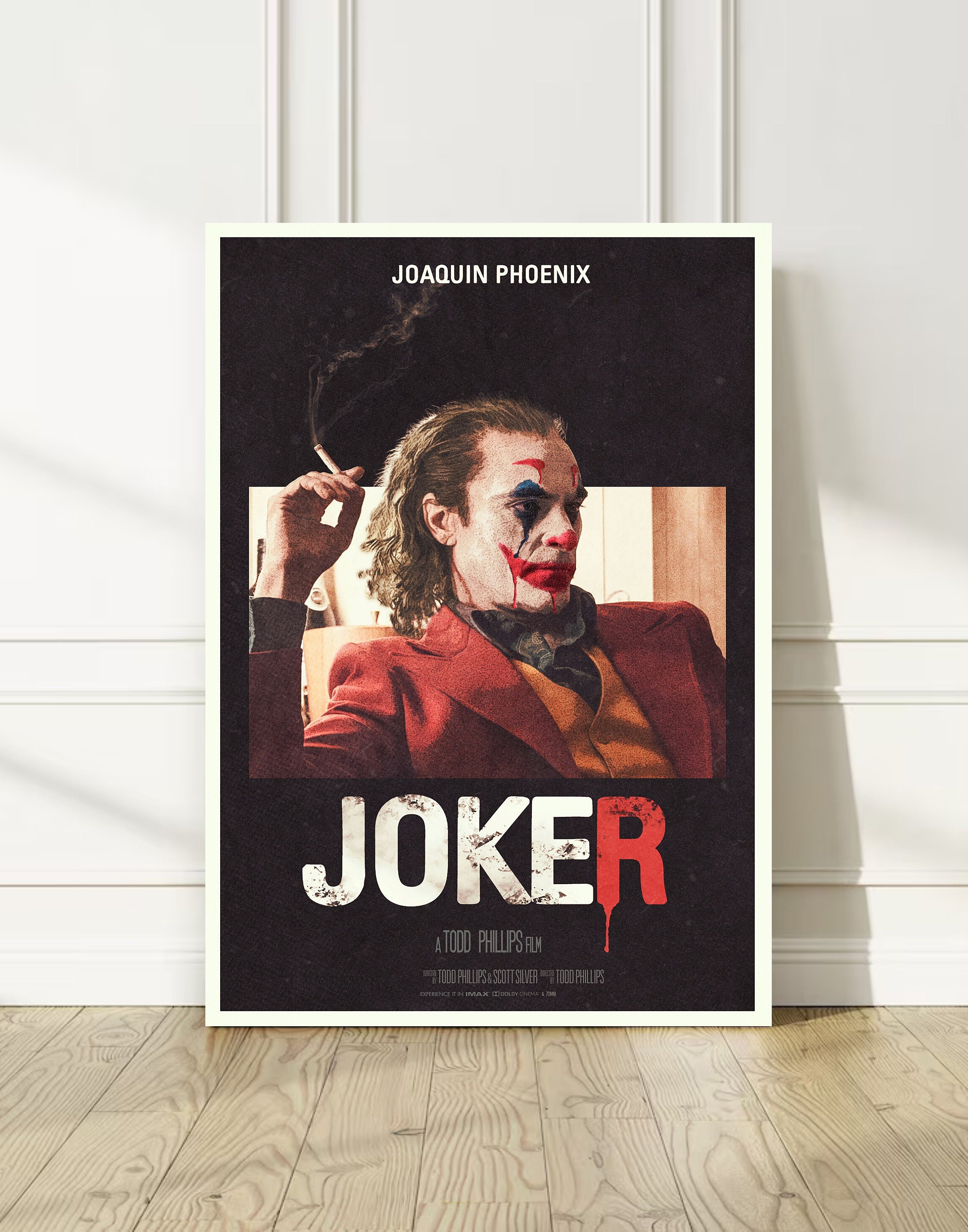 POSTER Joker: Minimalist Retro Movie Poster Featuring Joaquin Phoenix ...