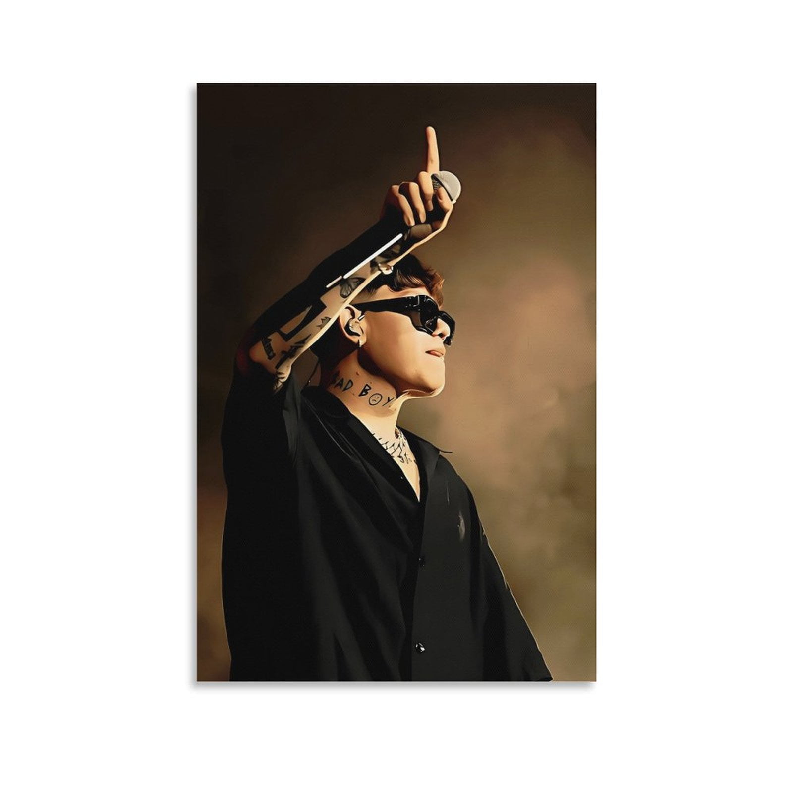 Poster Junior H Black And White Singer Posters Wall Art Painting Canvas ...