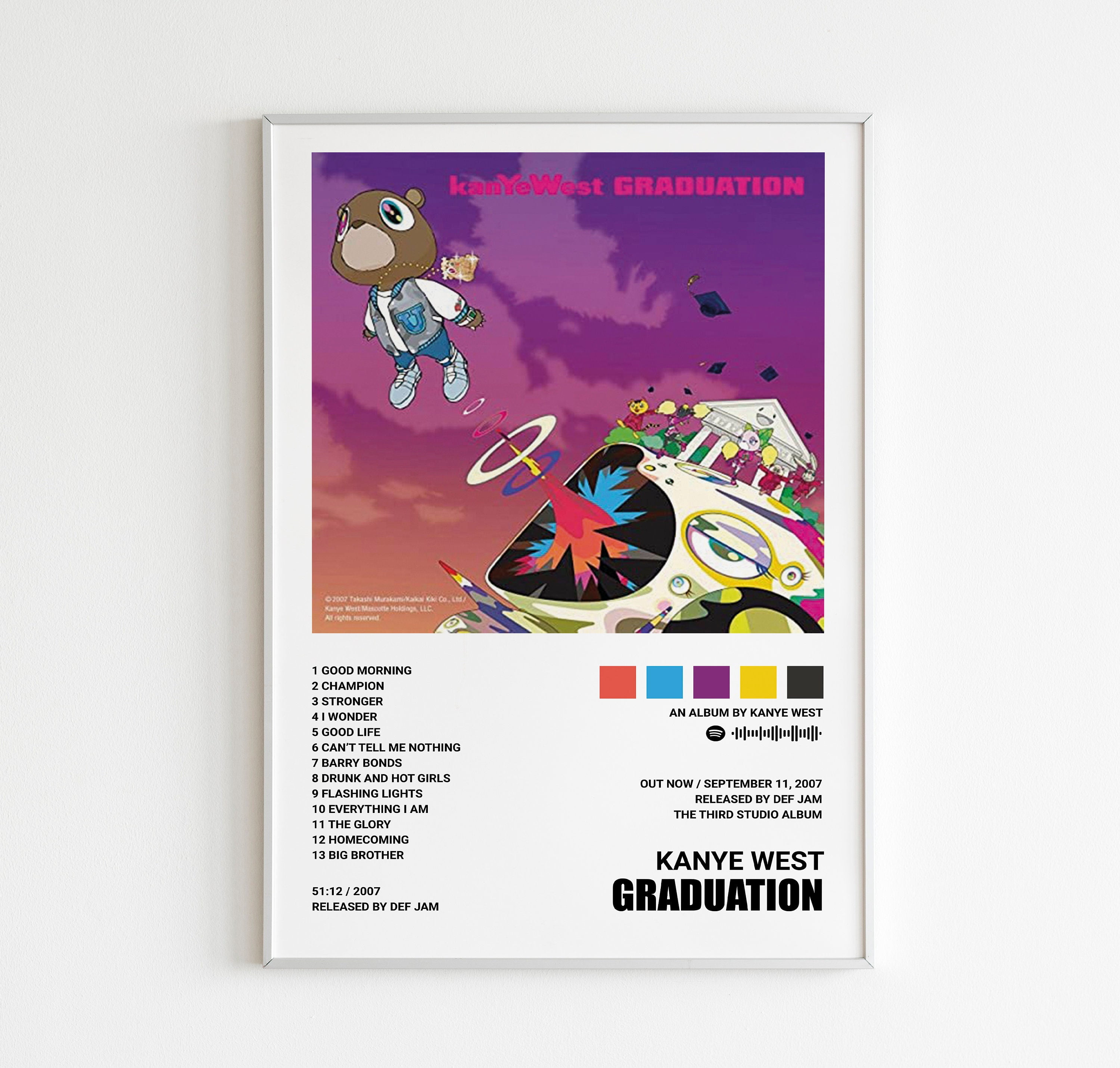 Poster Kanye West Poster, Graduation Album Poster, Album Cover Poster ...