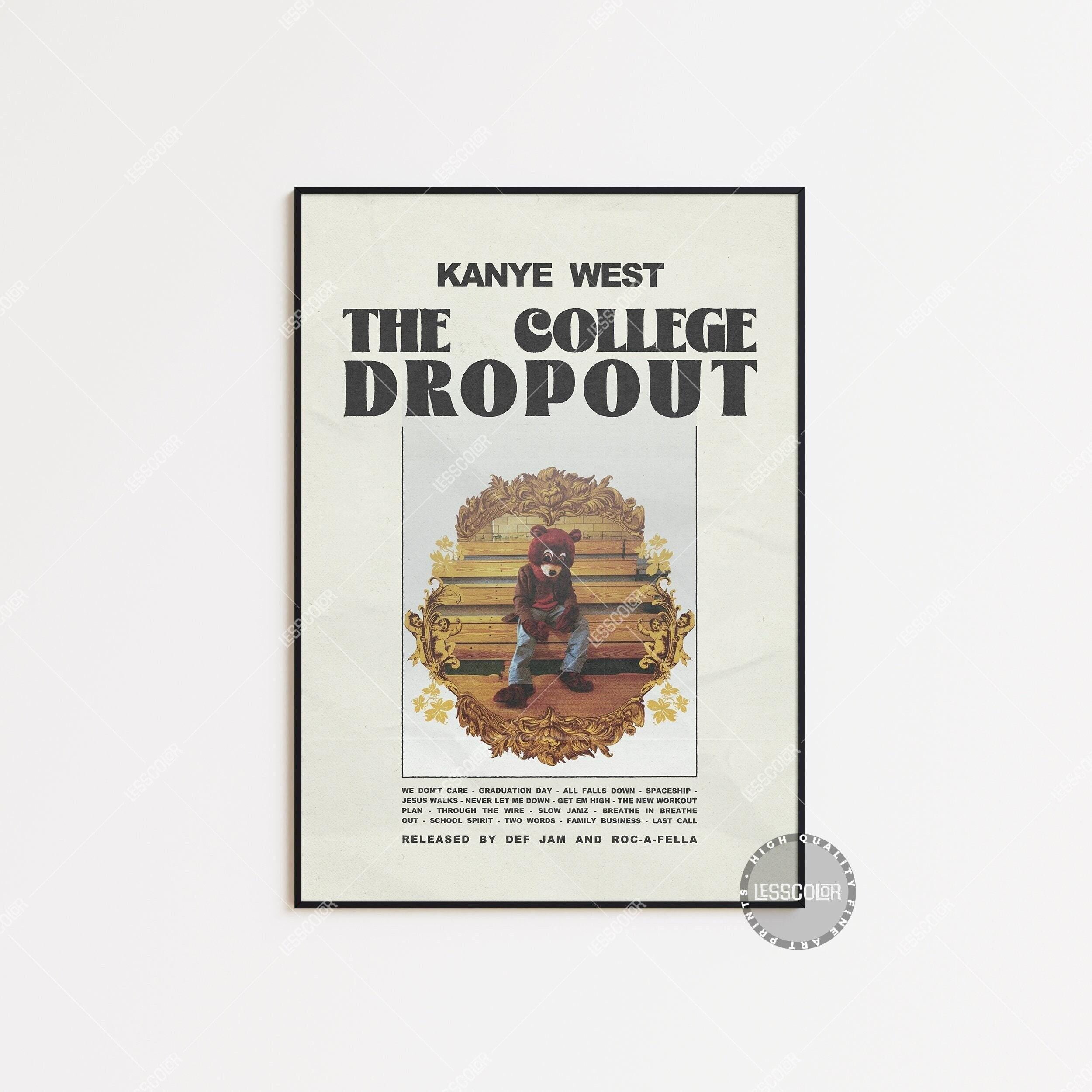 Poster Kanye West Poster / The College Dropout Poster / Album Cover ...