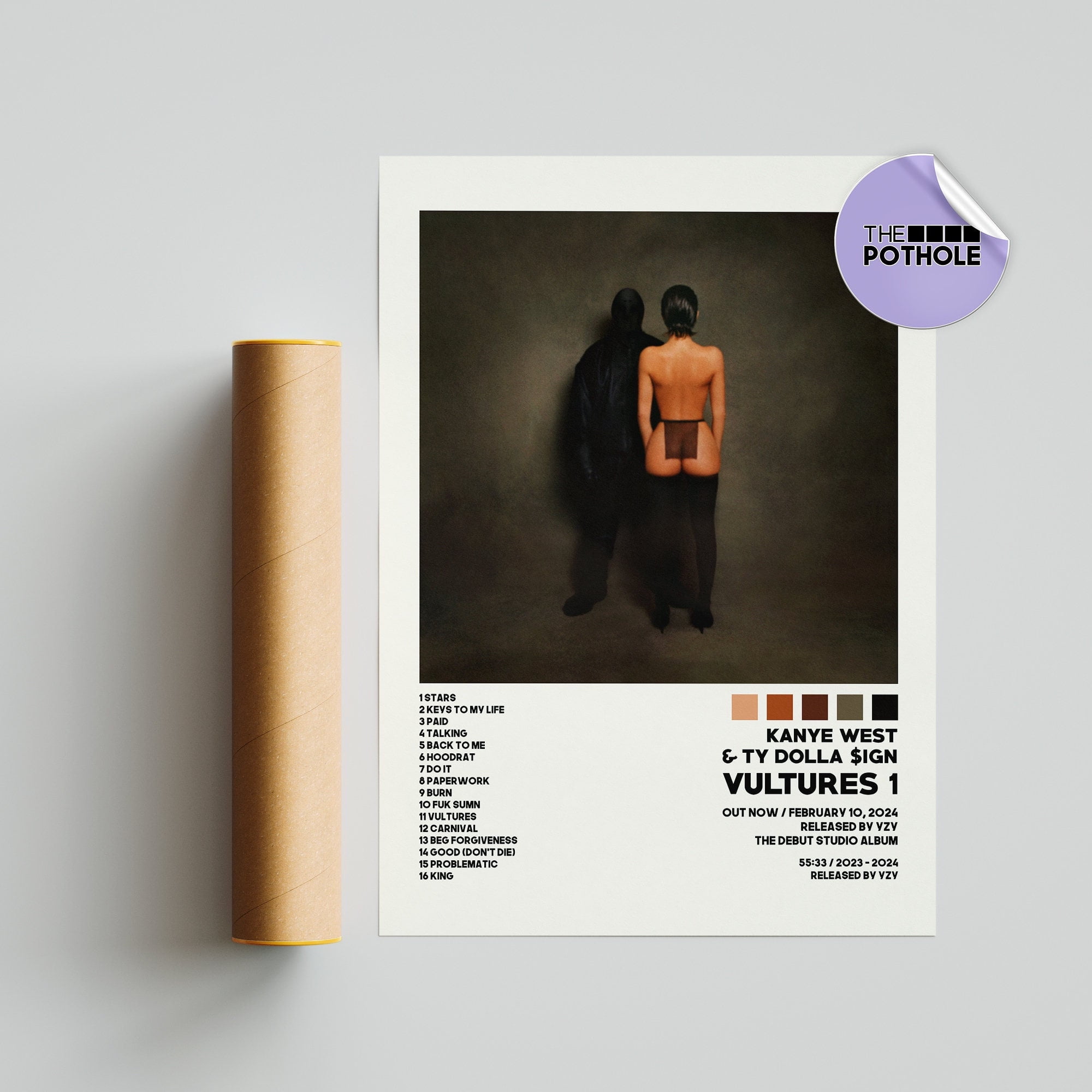 Poster Kanye West Poster / Vultures 1 Poster / Album Cover Poster ...