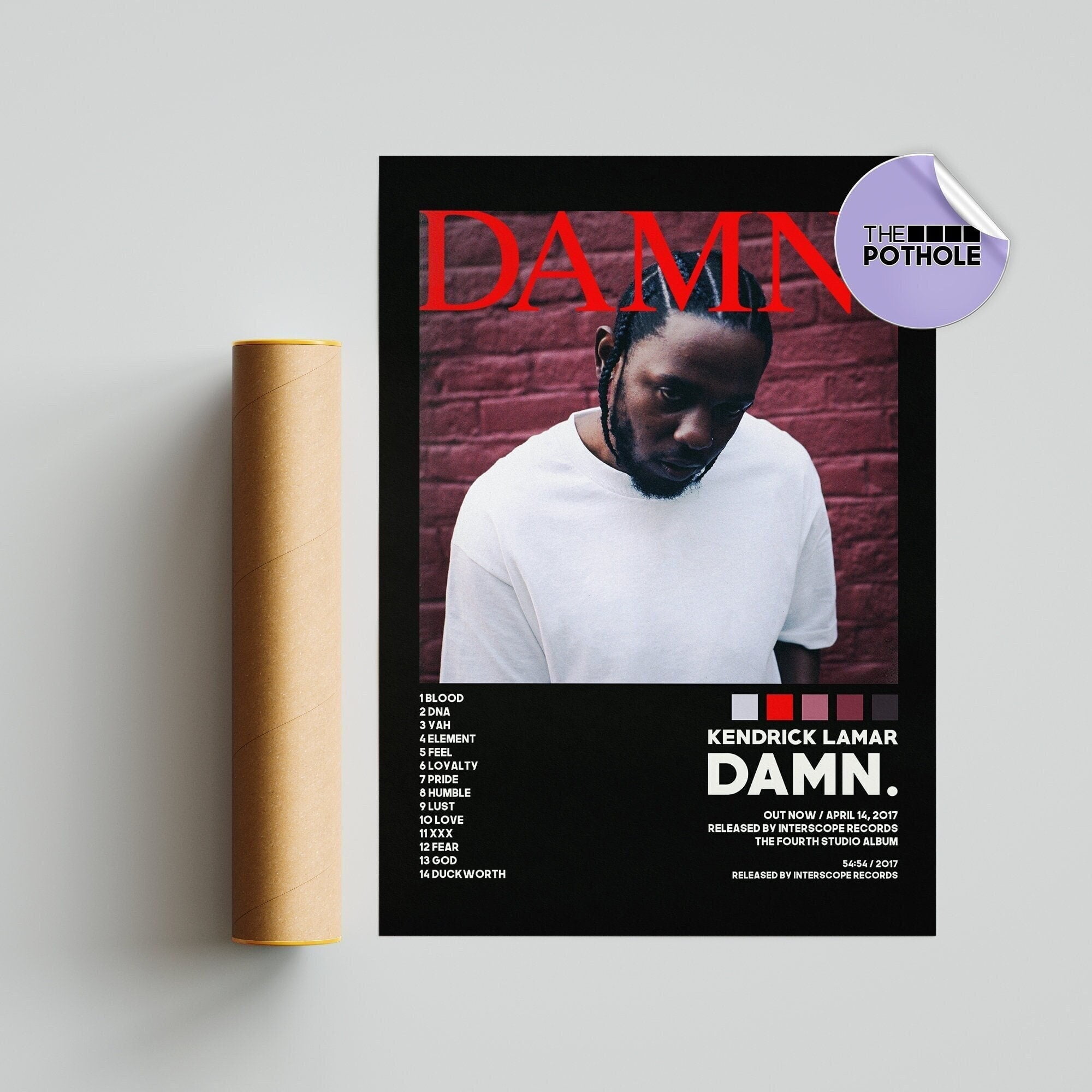 Poster Kendrick Lamar DAMN. / Kendrick Lamar Posters / Damn Poster ...