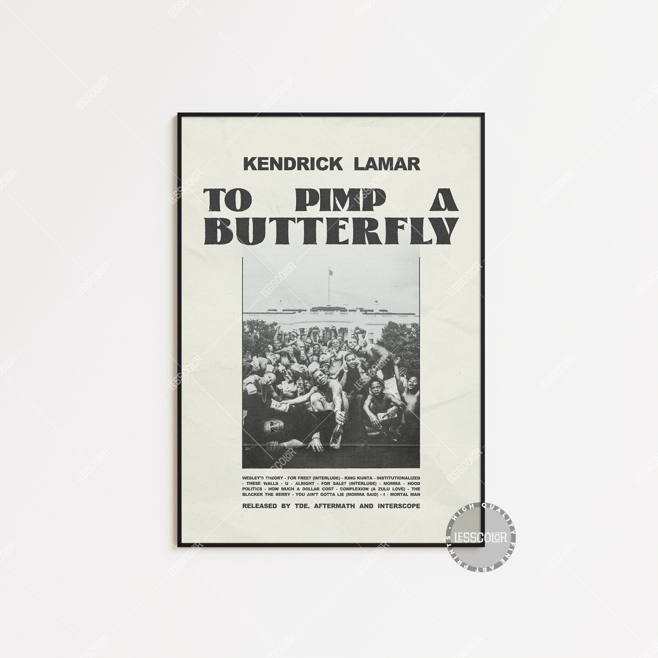 Poster Kendrick Lamar Posters / To Pimp a Butterfly Poster/ Album Cover ...