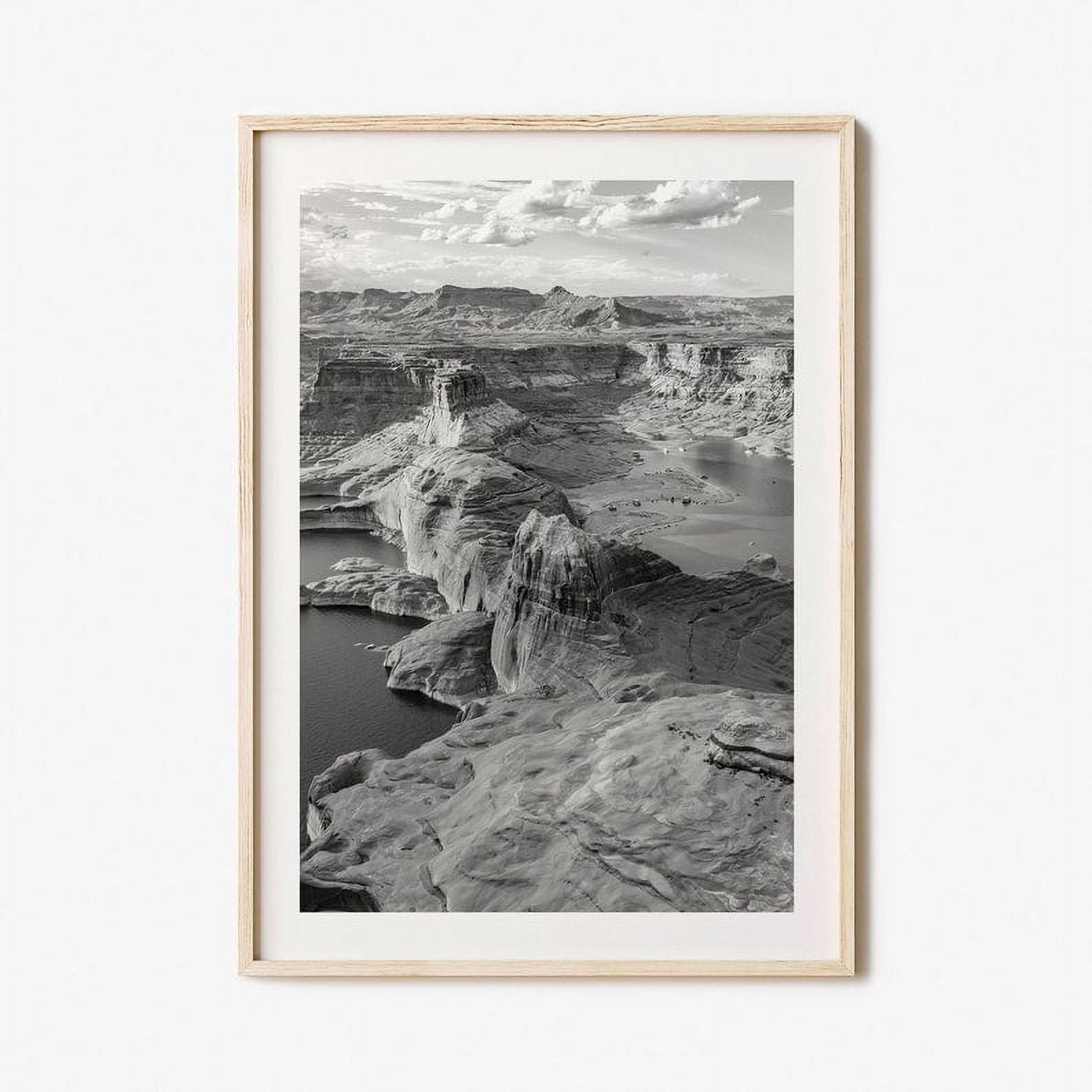 POSTER Lake Powell Photo Poster Print, Lake Powell Black and White Wall ...