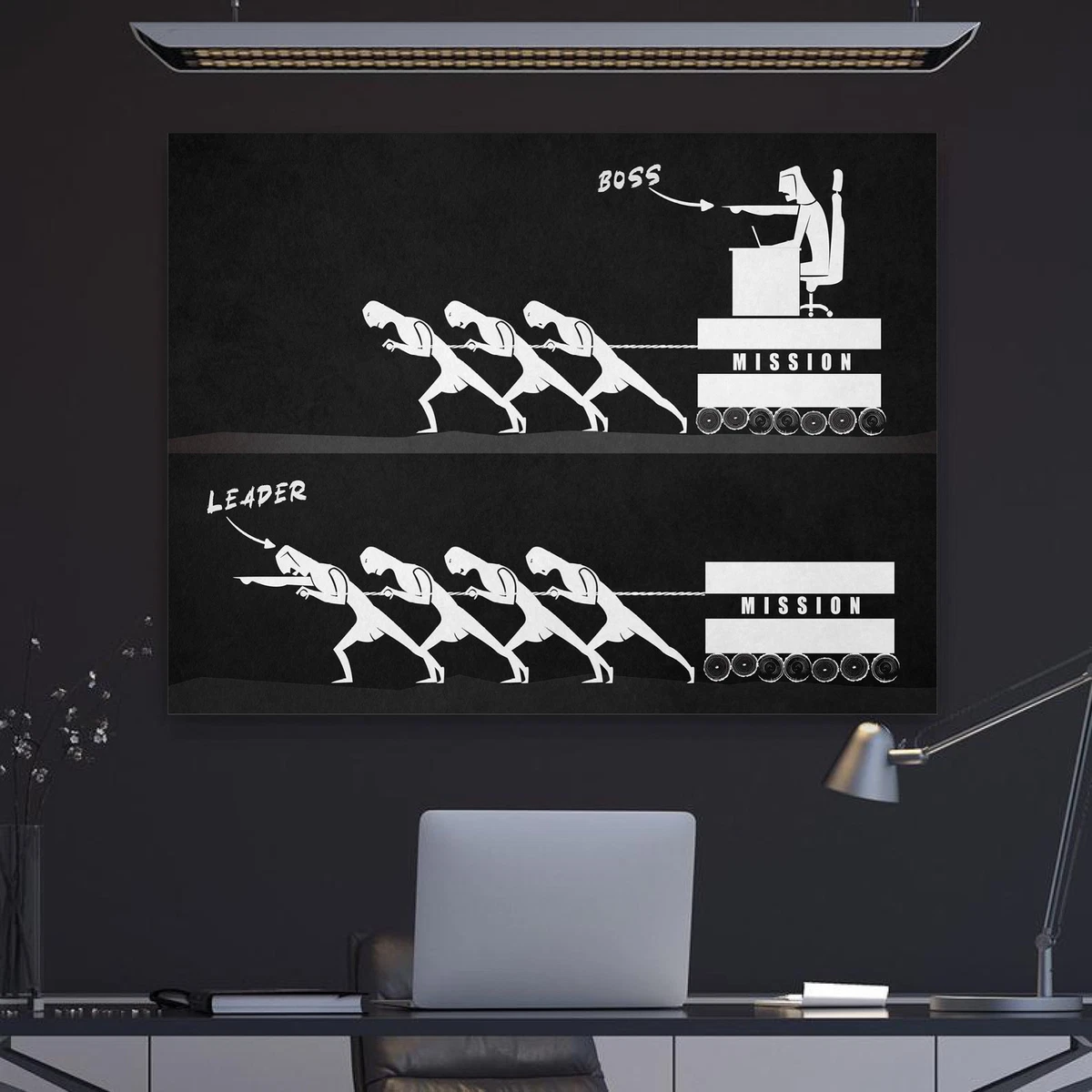 Poster Leaders Lead, Wall Art Home Office Decor Wall Art, Unframed ...
