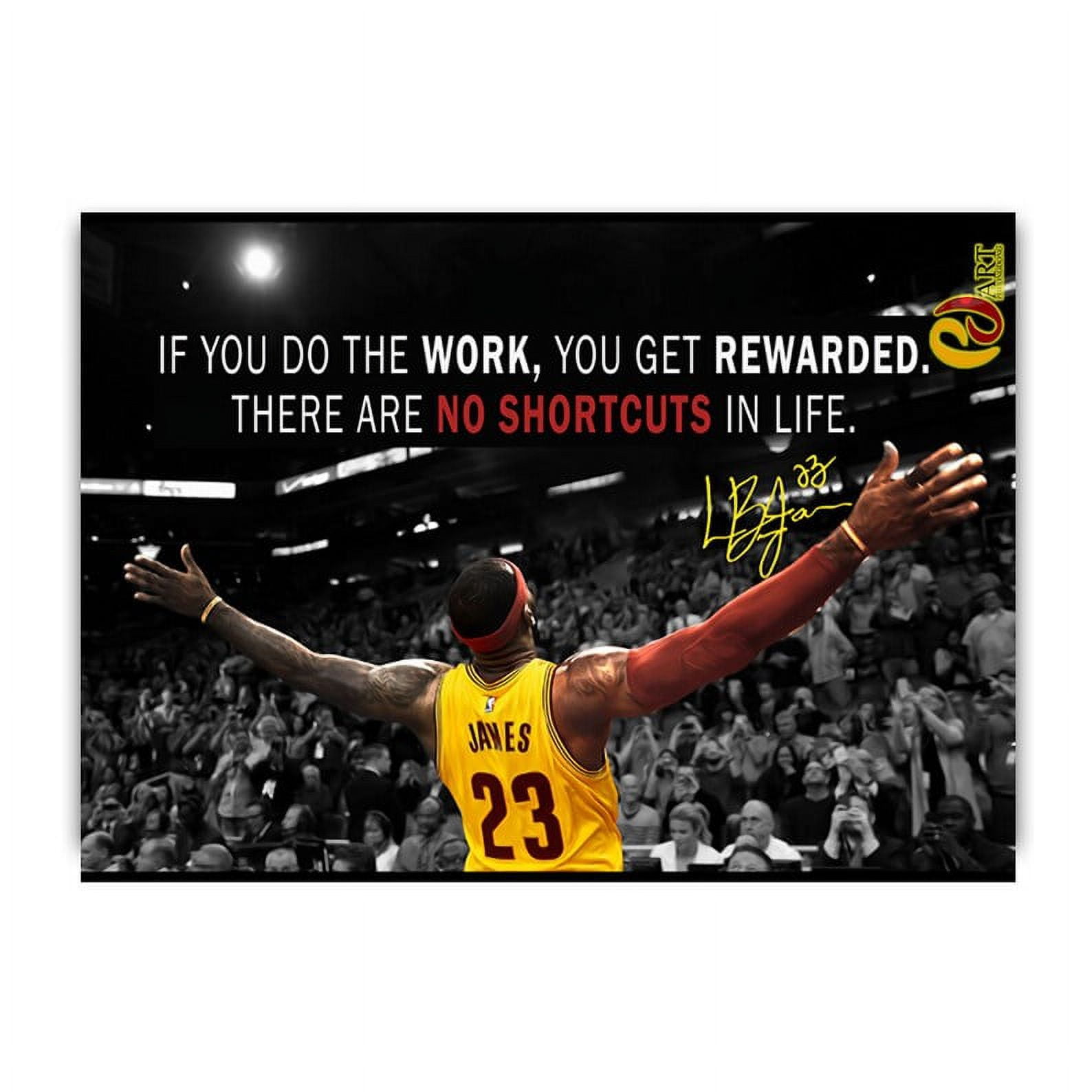 Poster Lebron James quotes Motivation Poster rapper Music Muscicain ...
