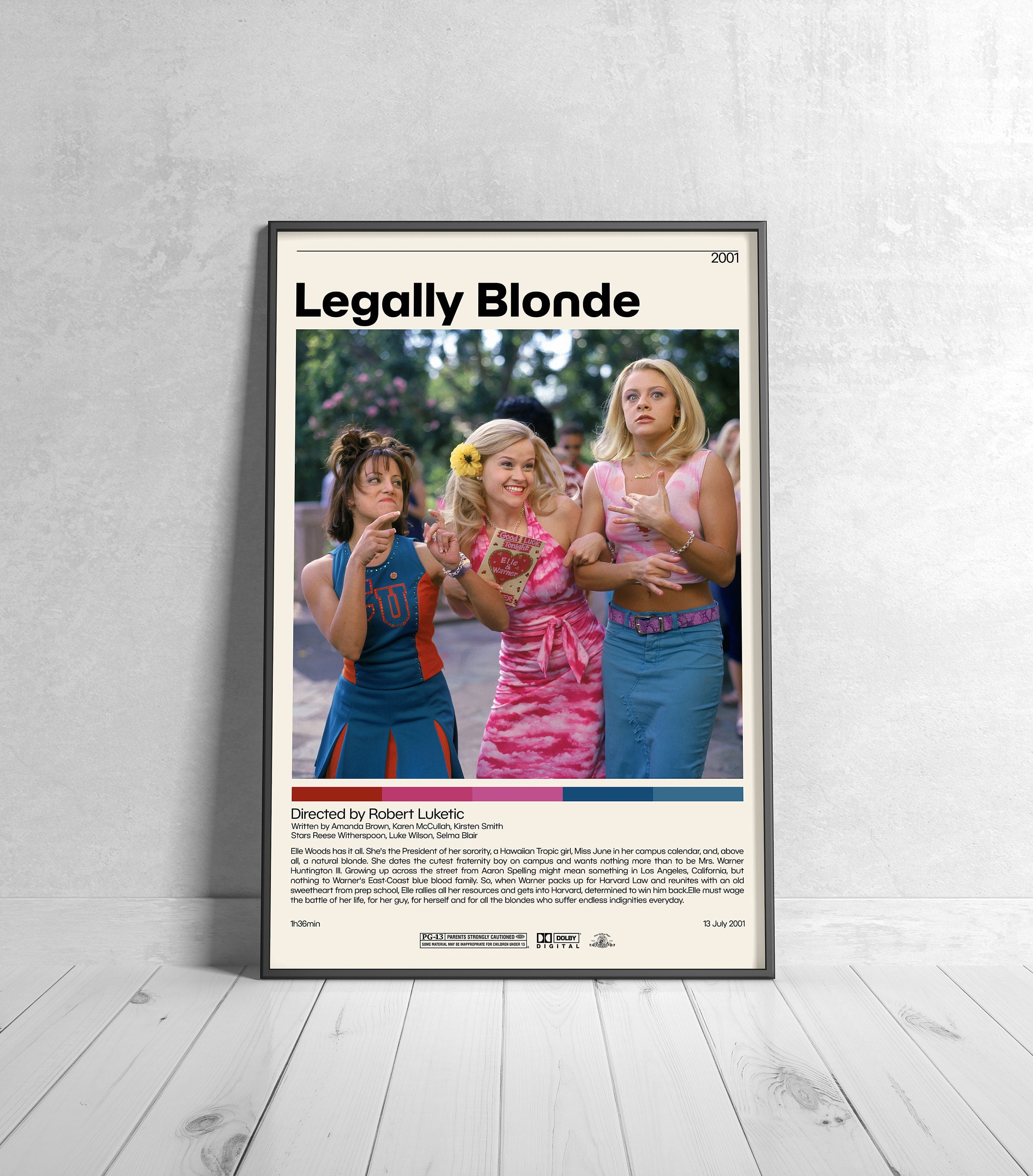 POSTER Legally Blonde Movie Poster | Robert Luketic, Reese Witherspoon Minimalist Movie Poster ...