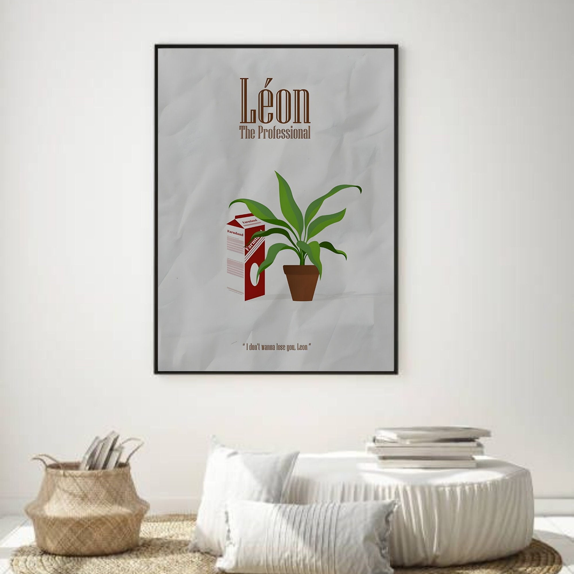 Poster Leon Poster, Leon Vintage Poster, Leon Movie Poster, Gray Leon ...