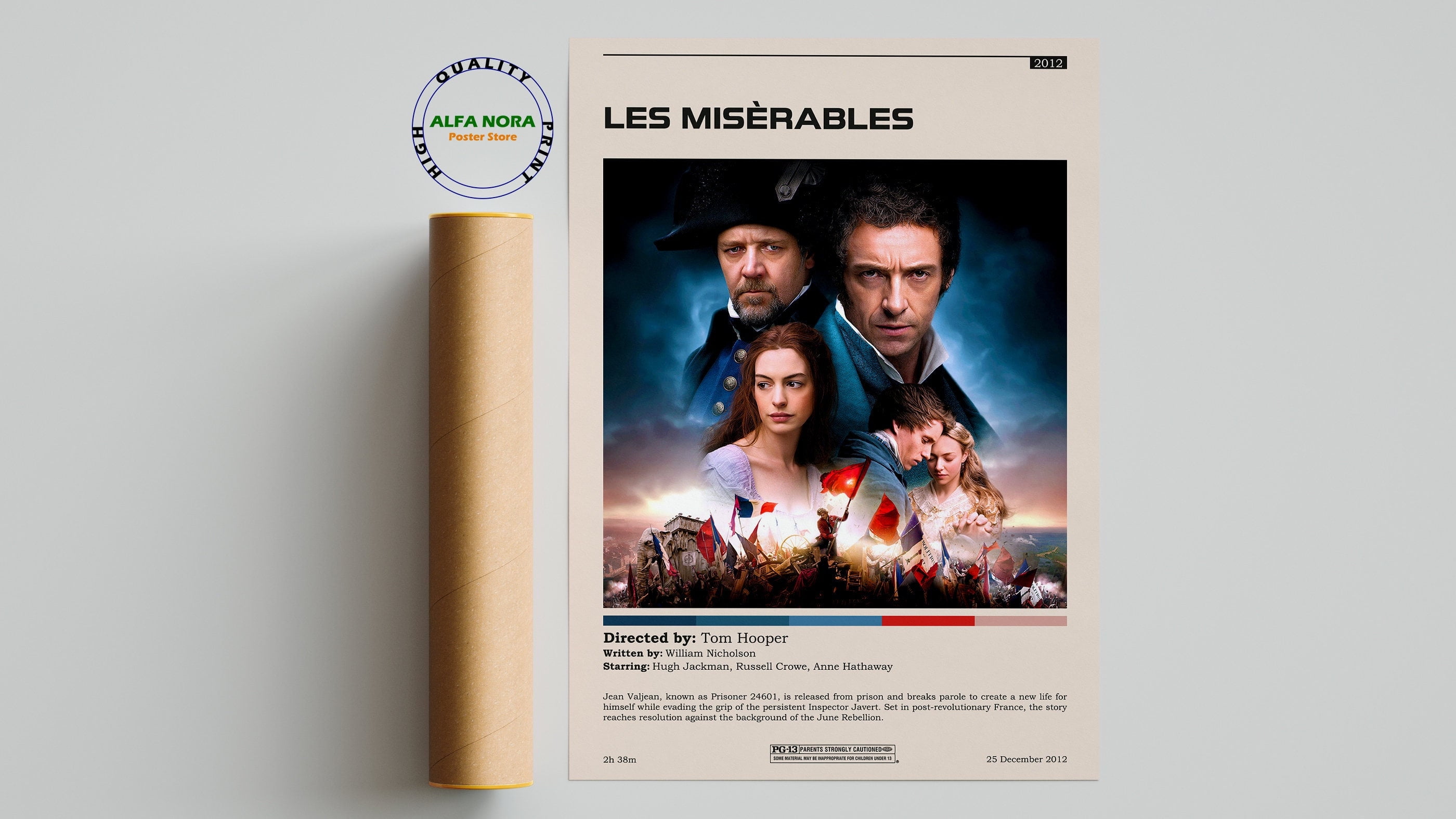 Poster Les Miserables / Les Miserables Poster / Vintage Retro Art Print ...