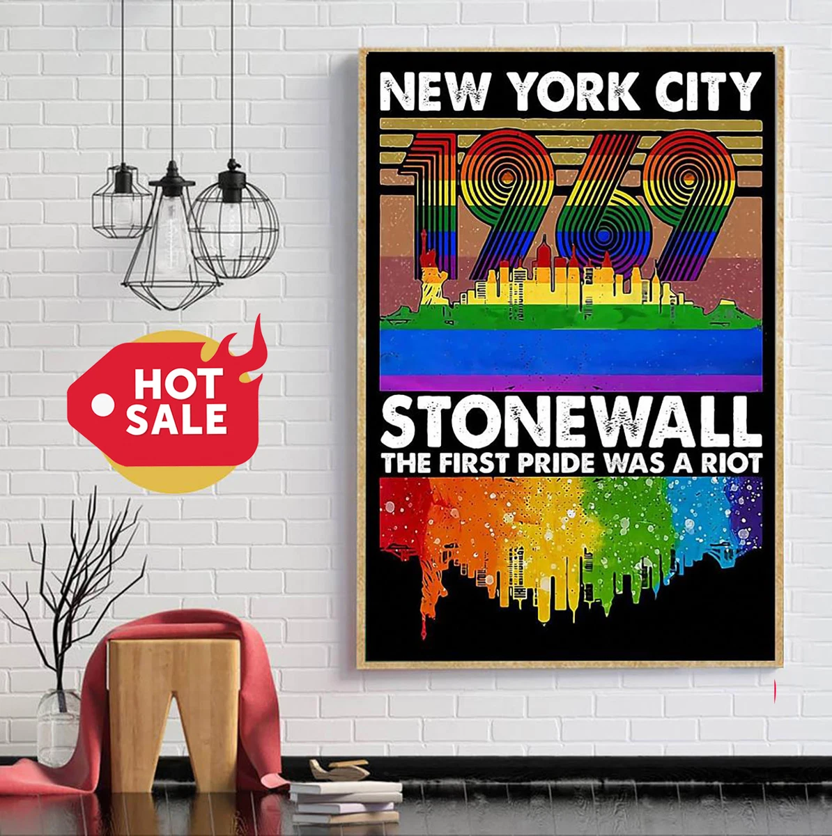Poster Lgbt The First Pride New Yourk City Stonewall- UNFRAMED Poster ...