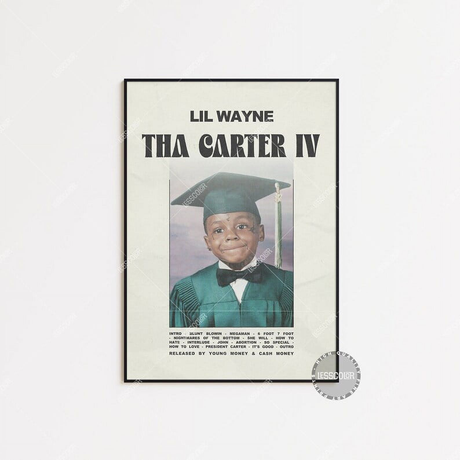 Poster Lil Wayne Posters / Tha Carter IV Poster / Album Cover Poster / Poster Print Wall Art ...