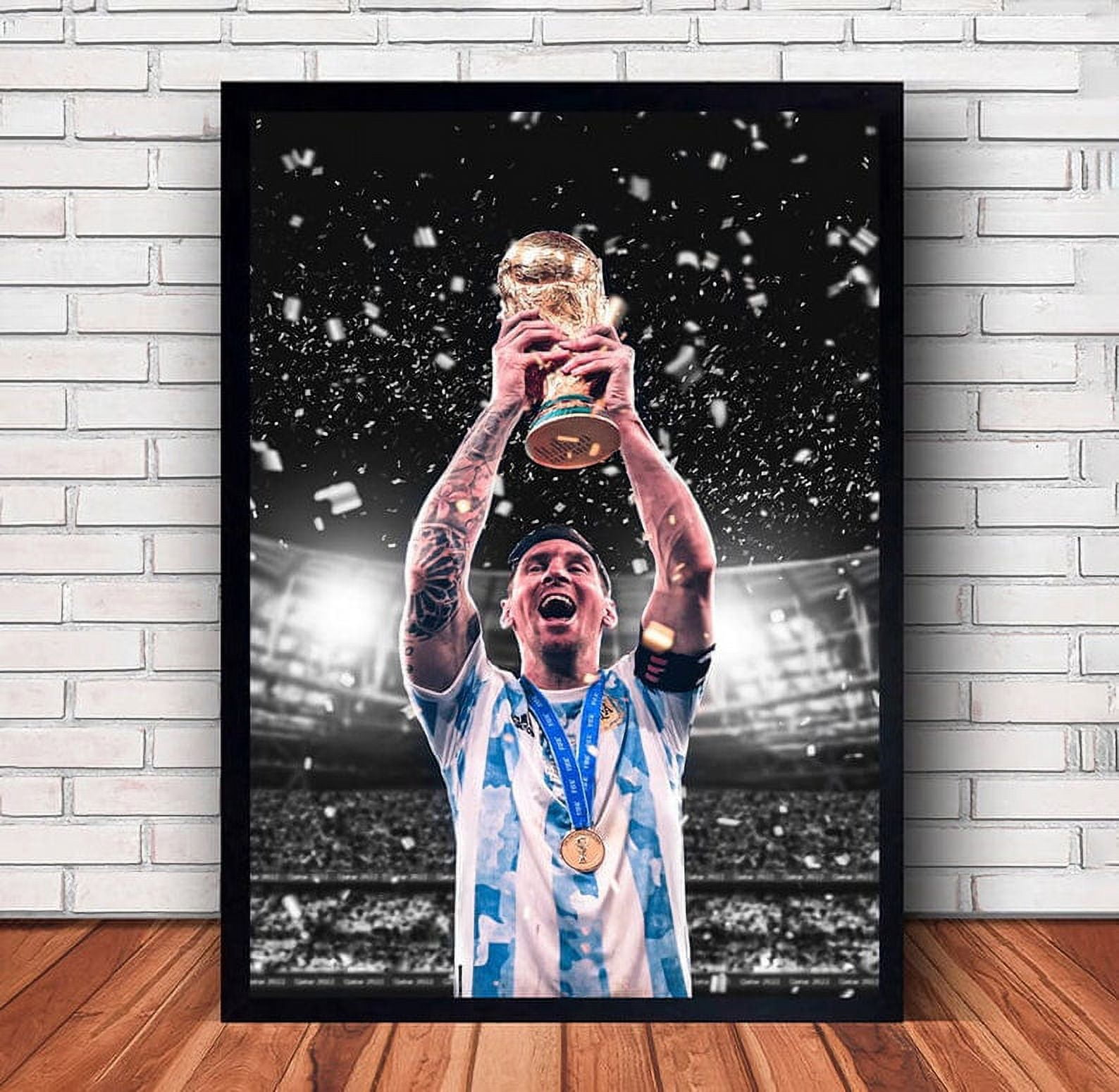 Poster Lionel Messi Poster, 2022 World Cup Champions,Football Poster ...