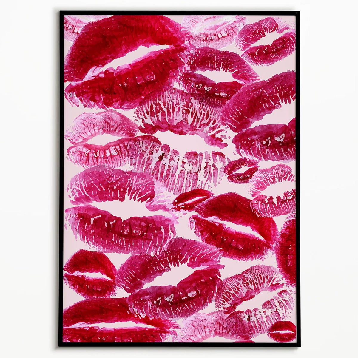 Poster Lipstick Poster, Kisses Print, Kiss Print, Trendy Wall Art, Wall ...