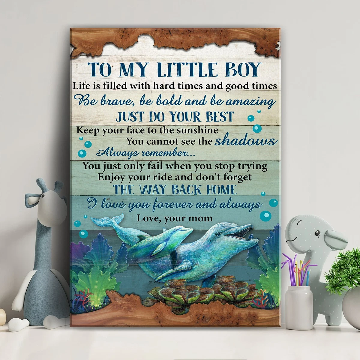 Poster To My Little Boy - Justo Your Best Family Portraitprint - W ...