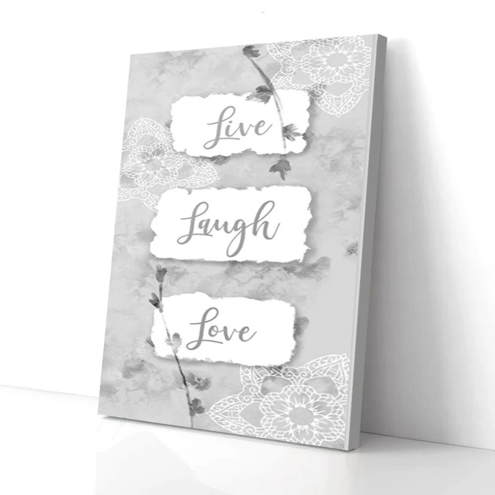 Poster Live Laugh Love - UNFRAMED Poster Prints, Wall Art For Home ...