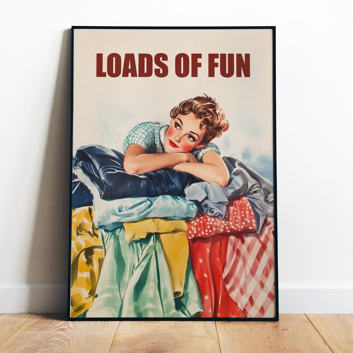 Poster Loads Of Fun Print Funny Laundry Wall Art Printable Utility Room ...
