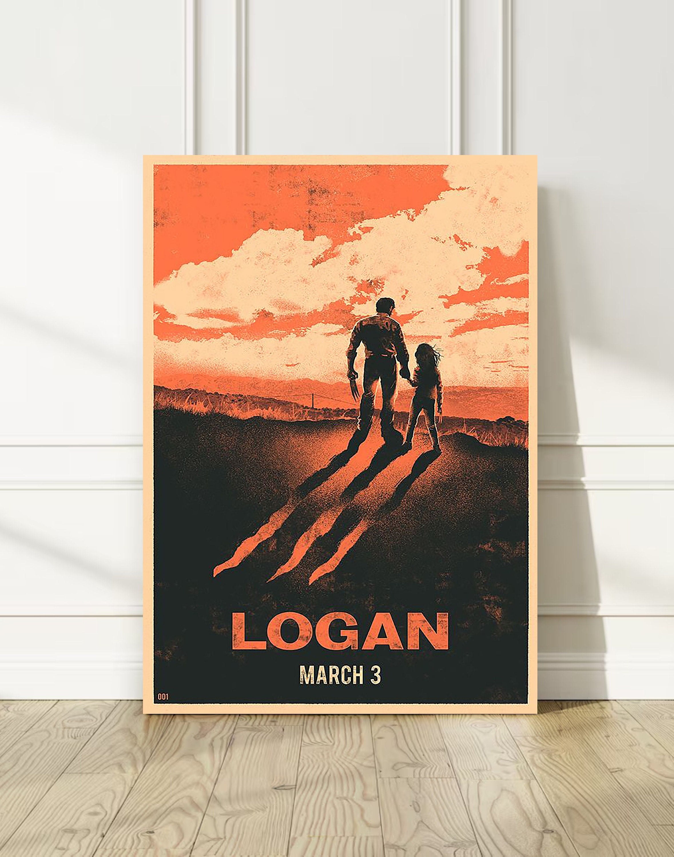POSTER Logan - Vintage Minimalist Movie Poster - Wolverine Cult Film ...
