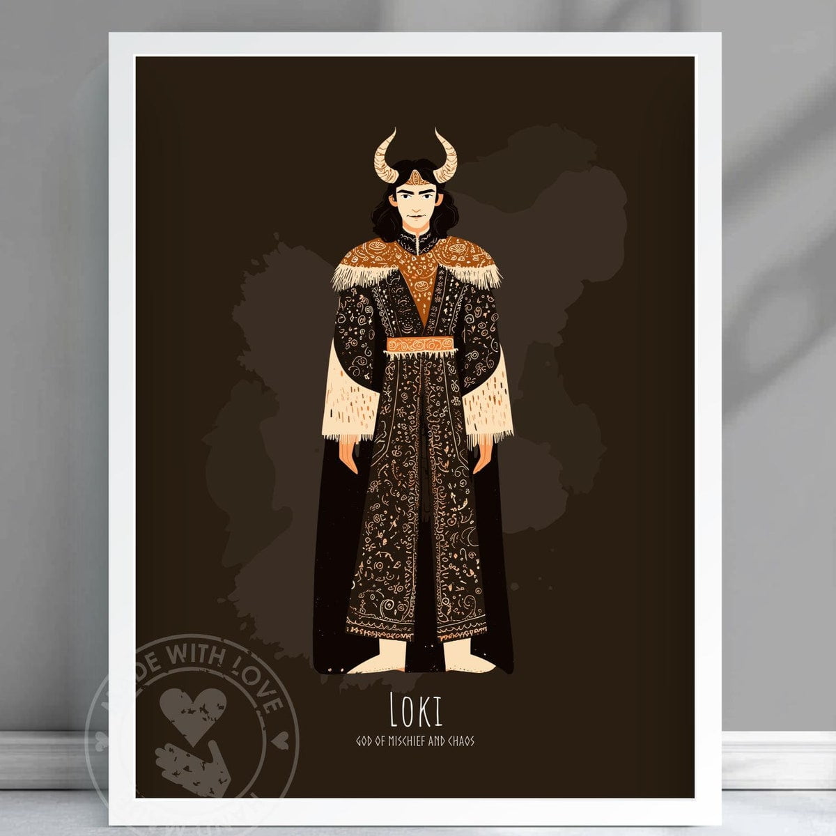 Poster Loki God Poster, Loki Nordic God, Loki Norse God, Norse ...