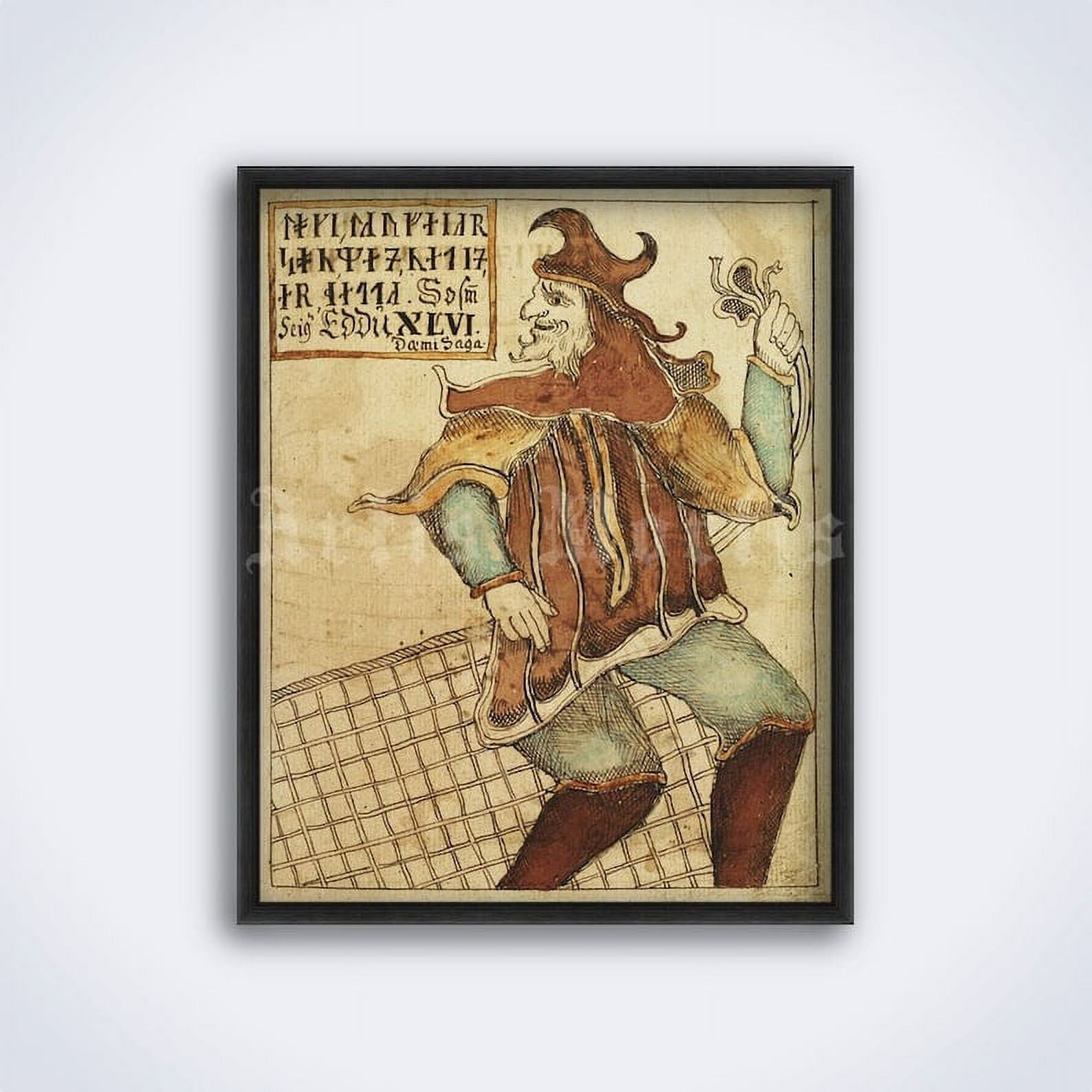 Poster Loki trickster-god, Norse pagan mythology, Scandinavian paganism ...