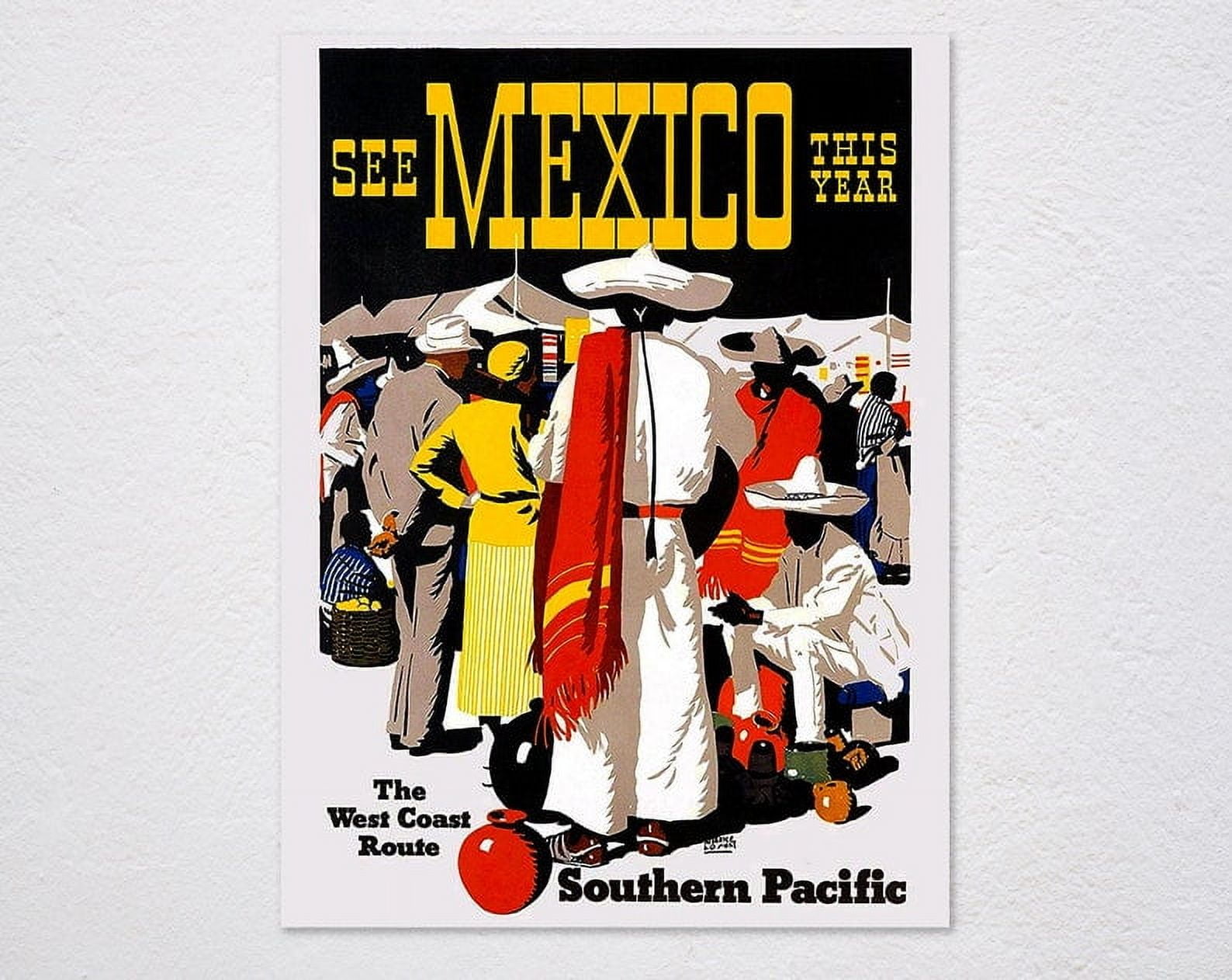 Poster Lorand Maurice See Mexico This Year Southern Pacific 1935 Poster ...
