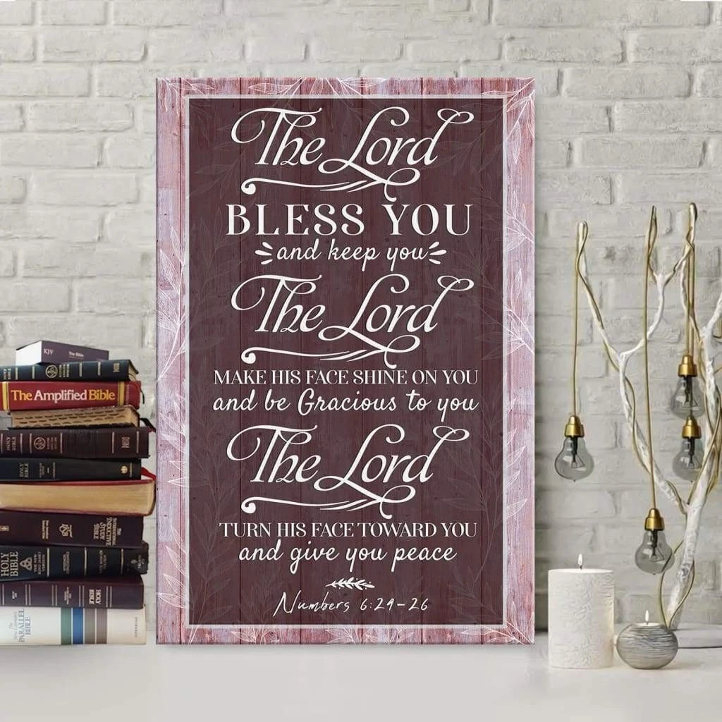 Poster The Lord Bless You And Keep You Numbers 624-26 Niv Bible Verse - UNFRAMED Poster Prints ...
