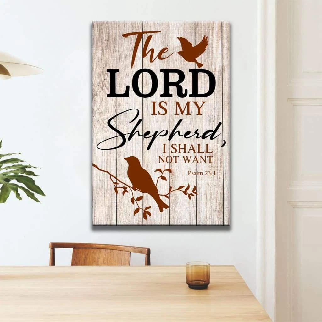 Poster The Lord Is My Shepherd Psalm 231 Bible Verse- UNFRAMED Poster ...