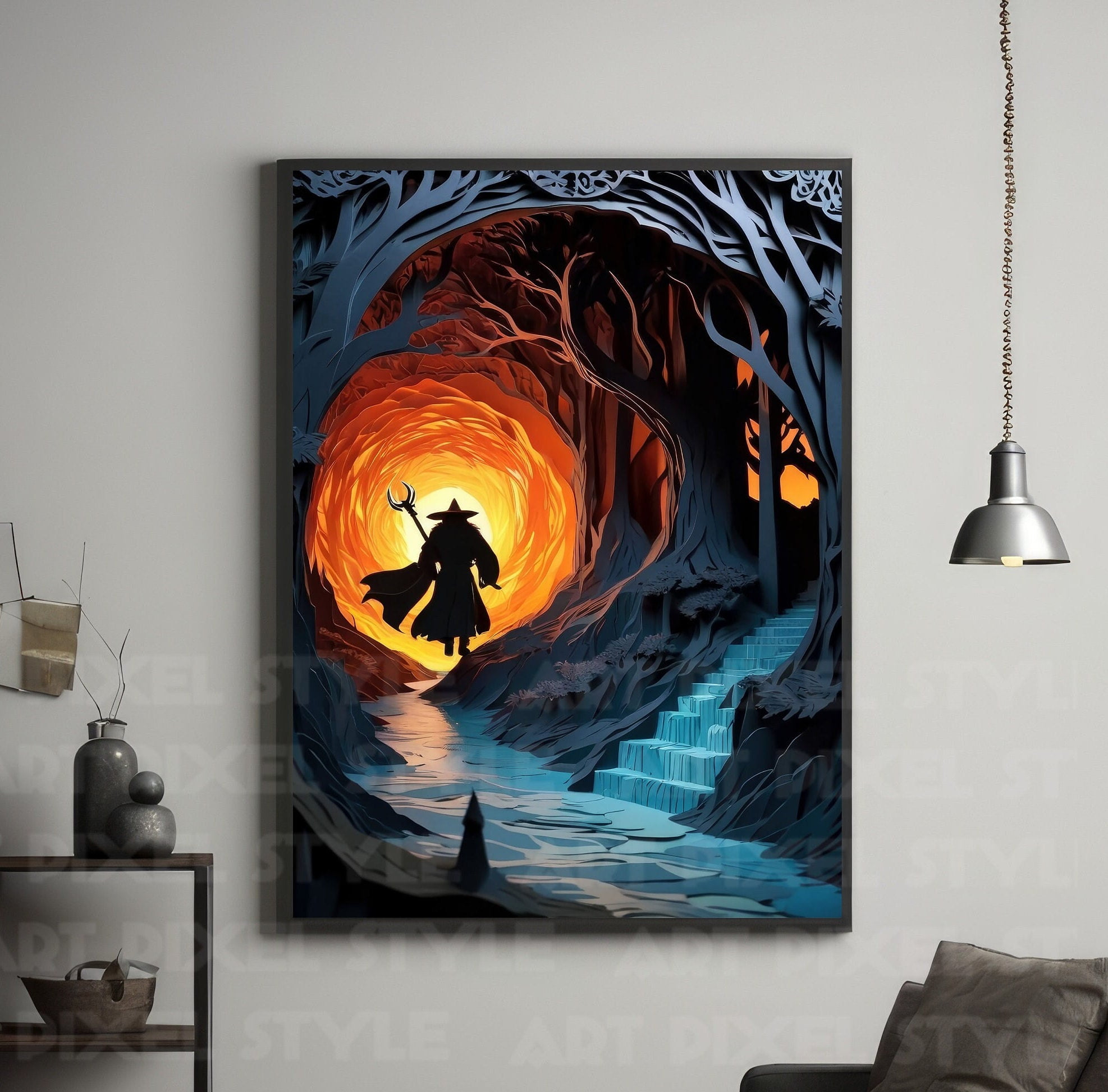 POSTER Lord of the Rings Poster, Gandalf, Lotr Wall Art, Middle Earth ...