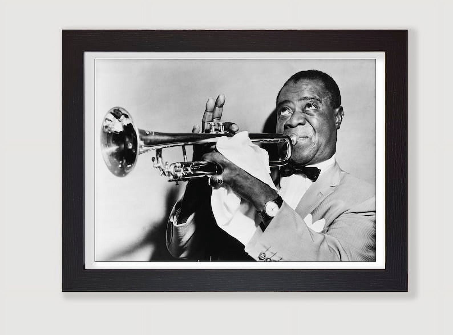 POSTER Louis Armstrong Reproduction Jazz Icon Photo Print Satchmo Wall ...