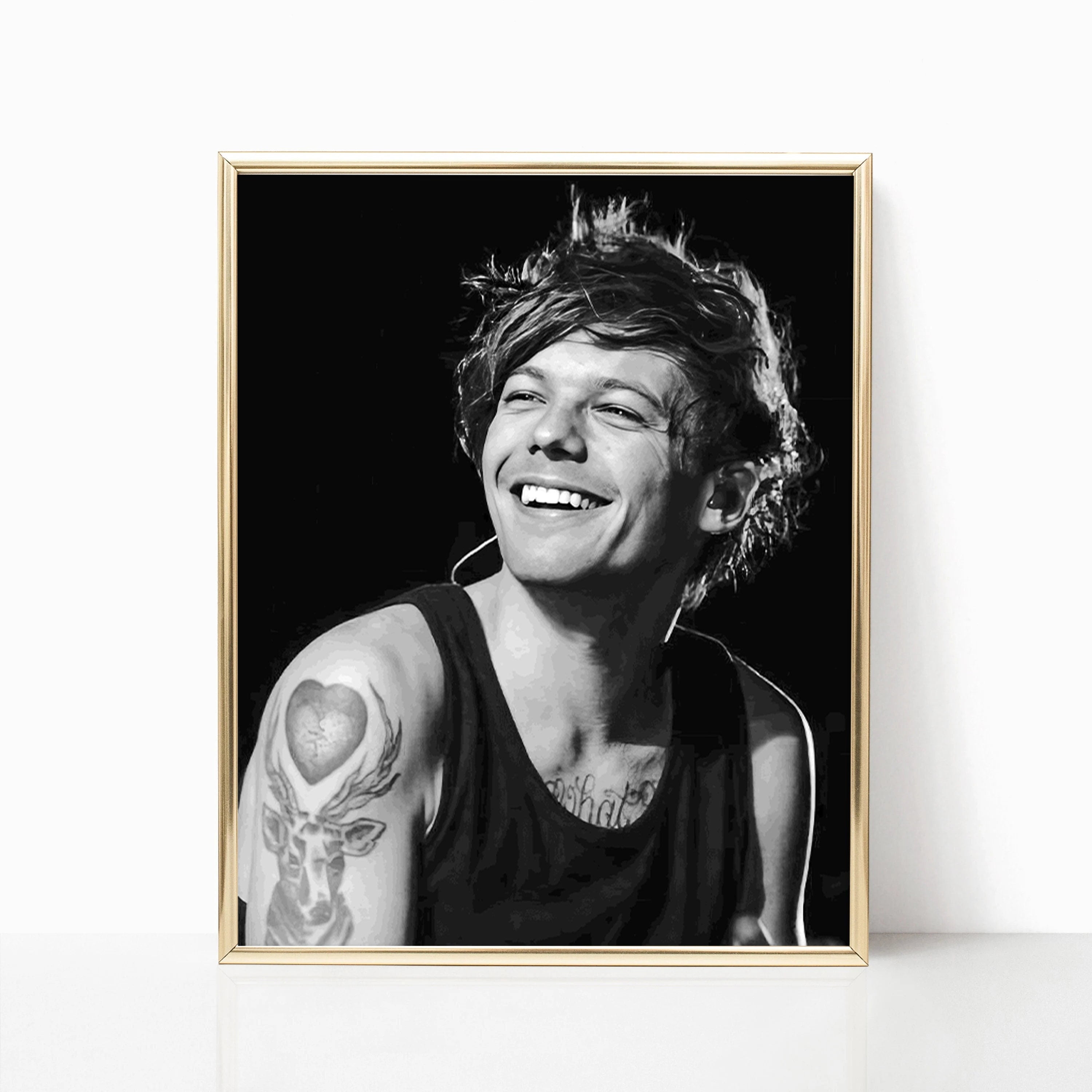 POSTER Louis Tomlinson Music Poster One Direction Print Iconic Black ...