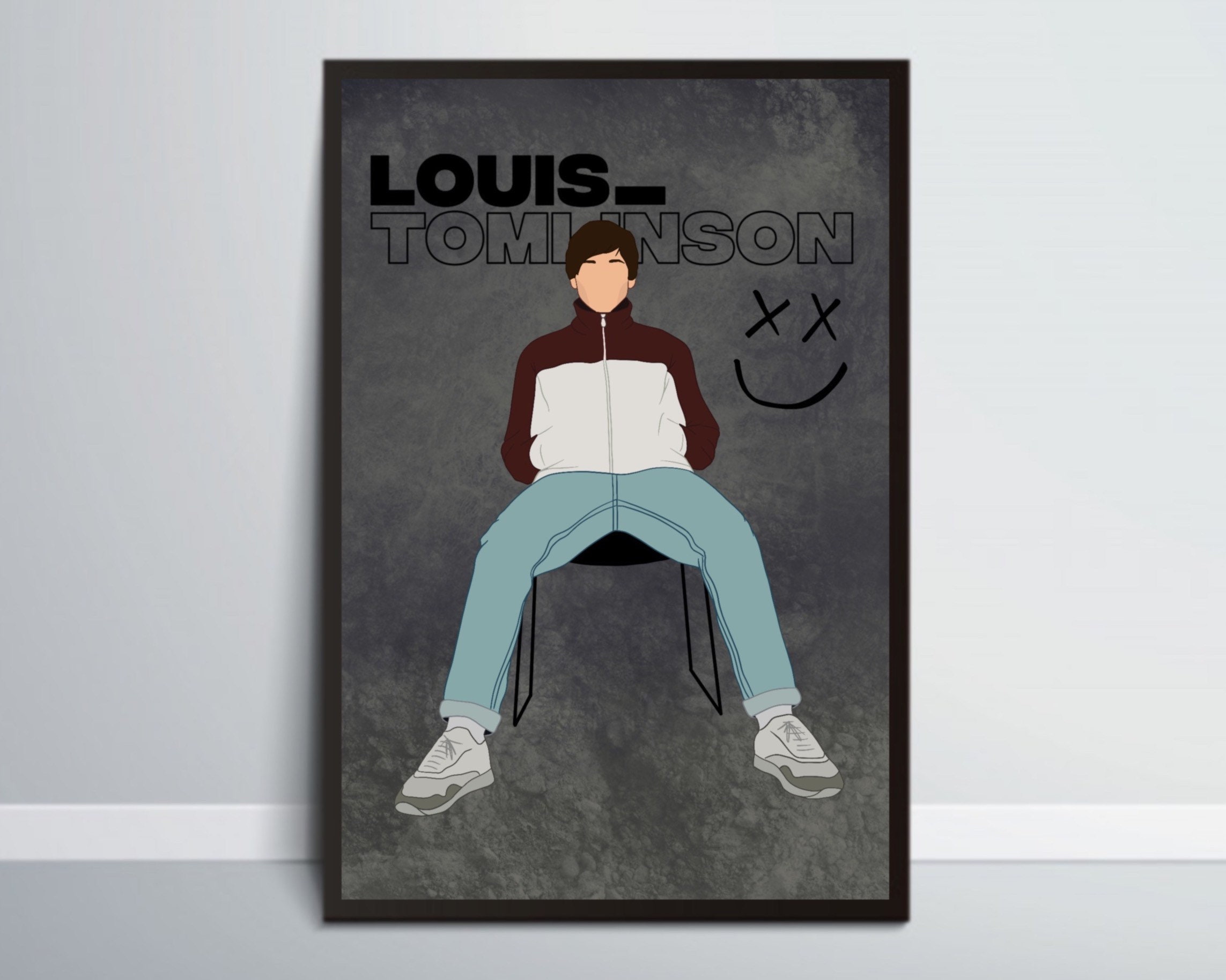 Poster Louis Tomlinson walls one direction louie Poster print wall art ...
