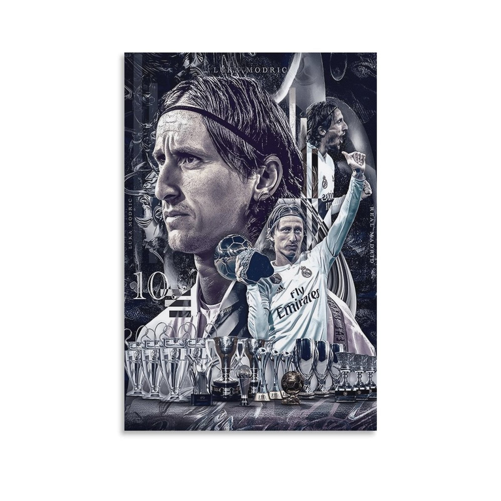 Poster Luka Modrić Magic Flute Midfield God Art Canvas Wall Art Poster ...