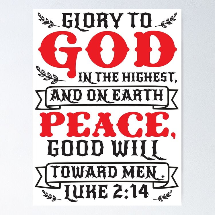 Poster Luke Glory To God In The Highest Poster - No Framed, Vintage ...