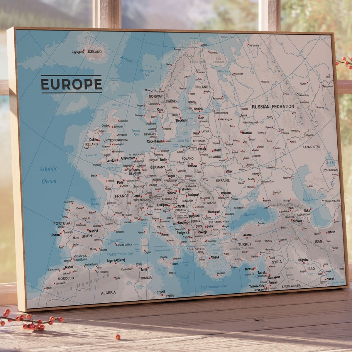 Poster A Map Of Europe Poster, Wall Art, Poster Print, Wall Decor ...