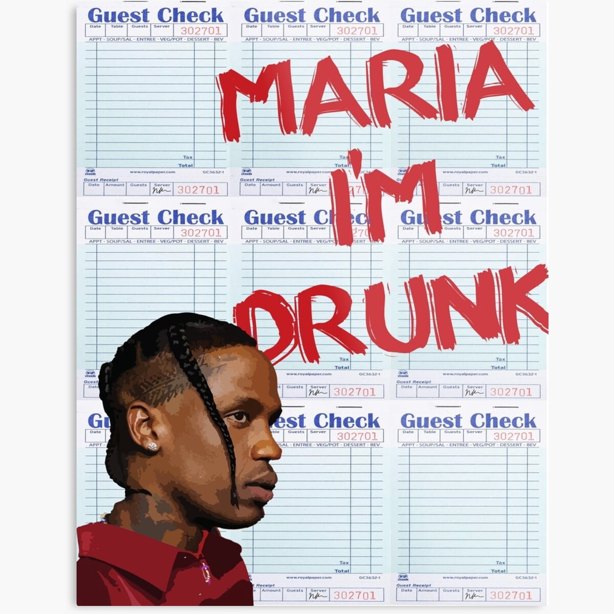 Poster Maria- Guest Check @Nikkisbling_ - No Framed, Vintage Wall Art ...