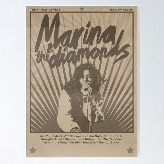 Poster Marina And The Diamonds The Family Jewels Album Concert - No ...
