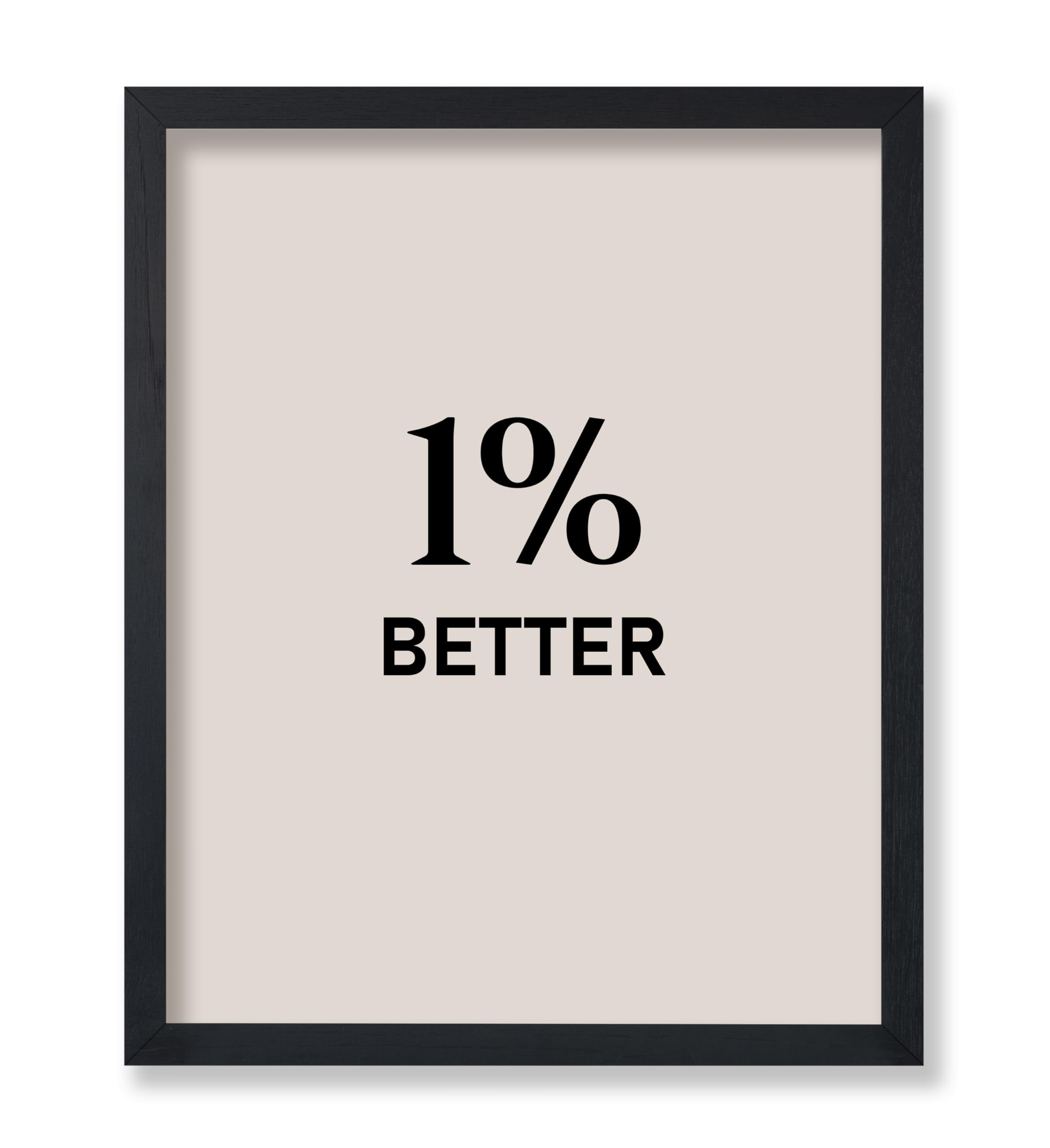 Poster Master 1% Better Poster - Motivational Print - Positive Quotes ...